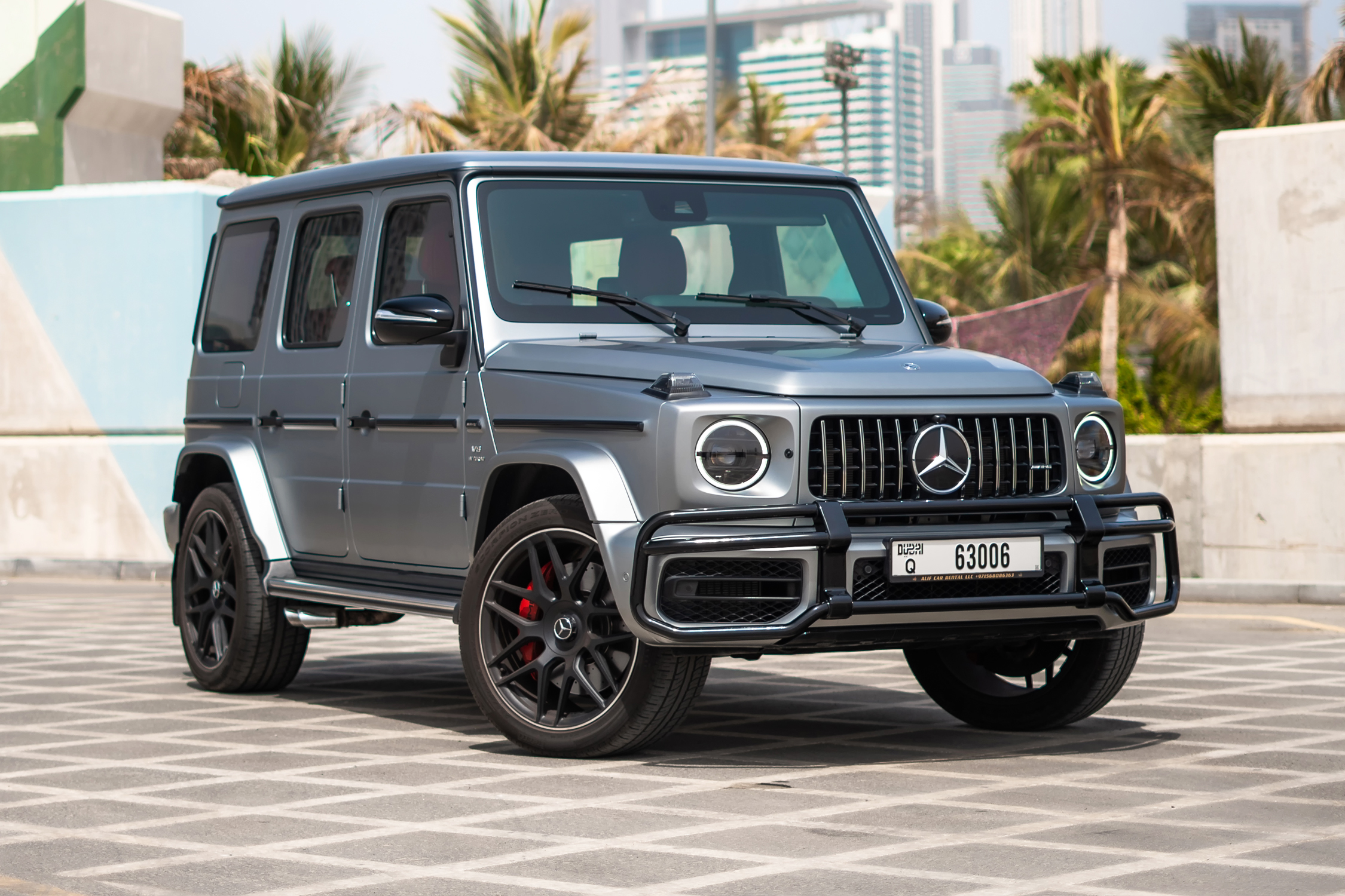 Rent a Mercedes G63 AMG Silver Grey • ALIF