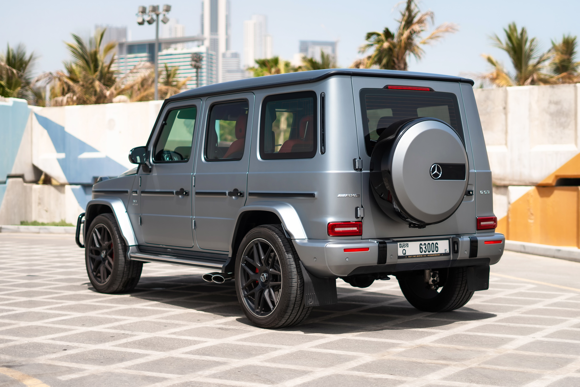 Rent a Mercedes G63 AMG Silver Grey • ALIF